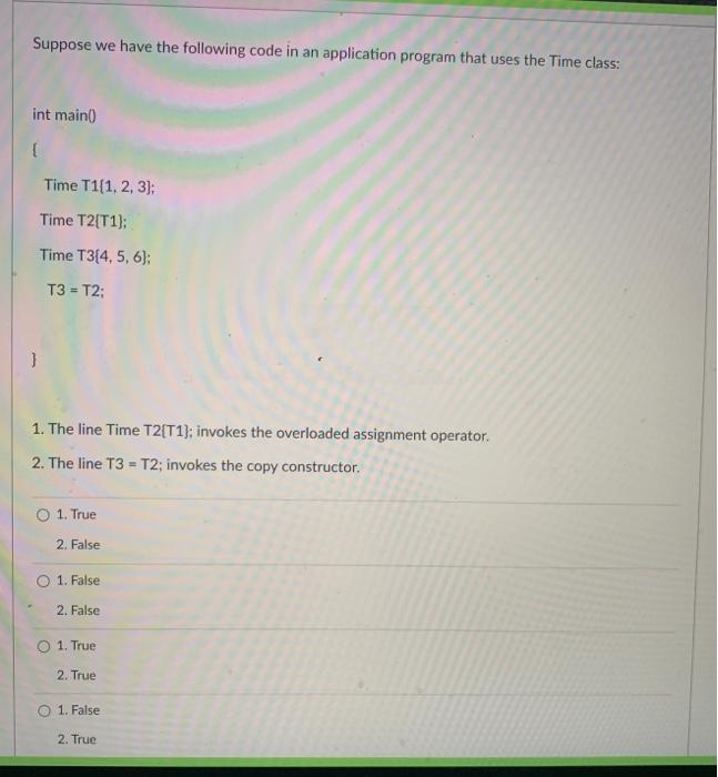 Solved What is the name of a constructor that calls another | Chegg.com