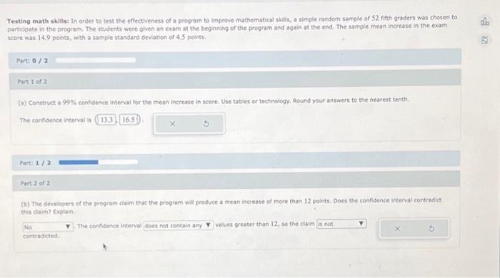 Solved Testing math skits: in order to test the | Chegg.com
