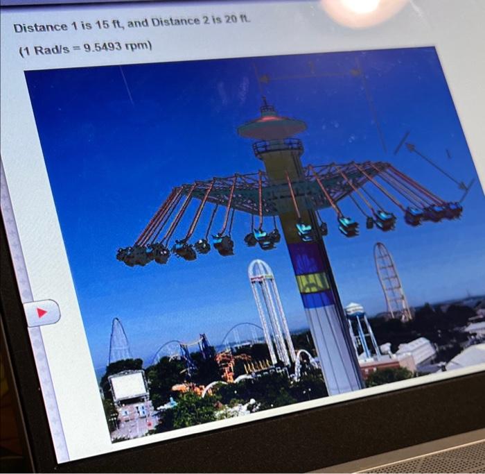 Solved Knowing that the swings of an amusement park ride | Chegg.com