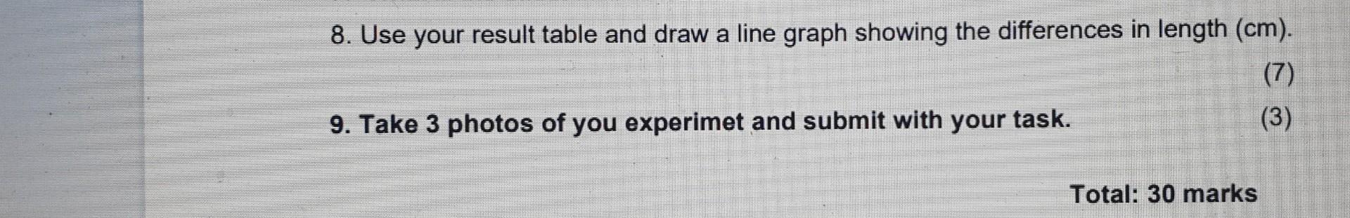 Solved 3. Calculate the differences in lenght of each | Chegg.com