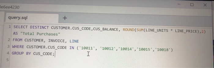 Solved this is in My SQL syntax. i already have the anawer | Chegg.com