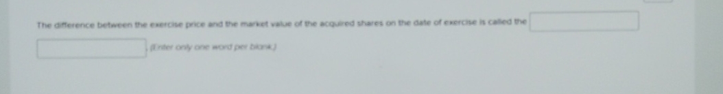 Solved The difference between the exercise price and the | Chegg.com