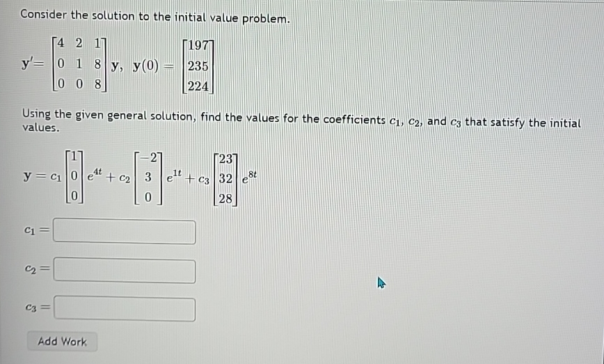 Solved Consider the solution to the initial value | Chegg.com