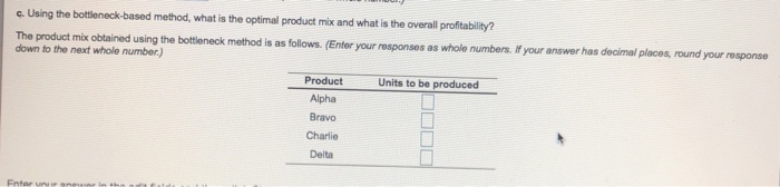 Solved c. Using the bottleneck-based method, what is the | Chegg.com
