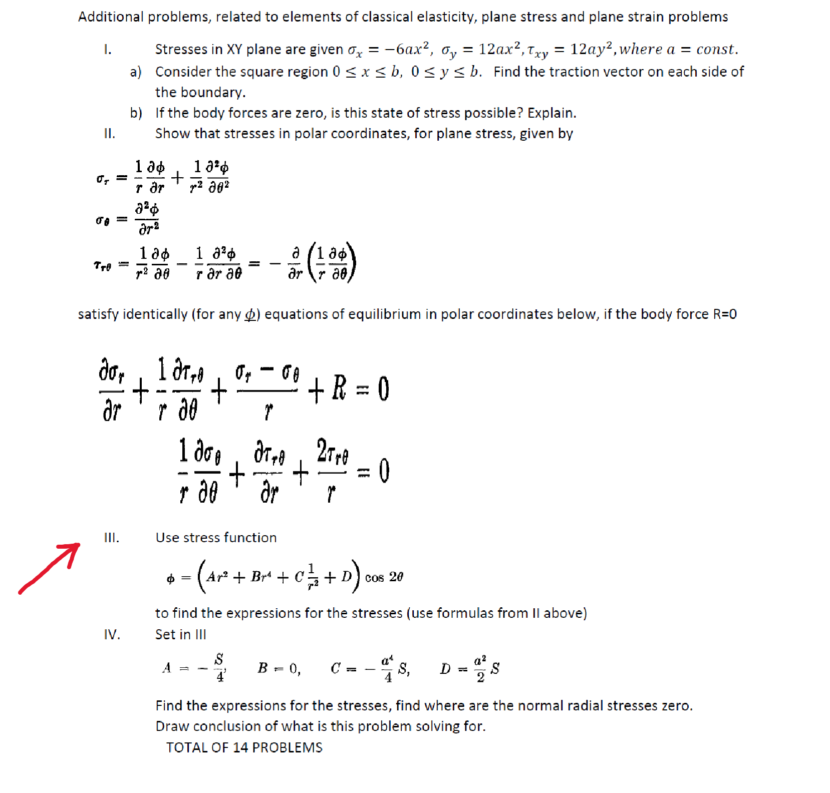 Solved Part III Please. Finite Element Analysis | Chegg.com