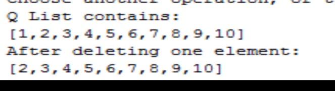 Solved D Queue Using Linked List Operations Write