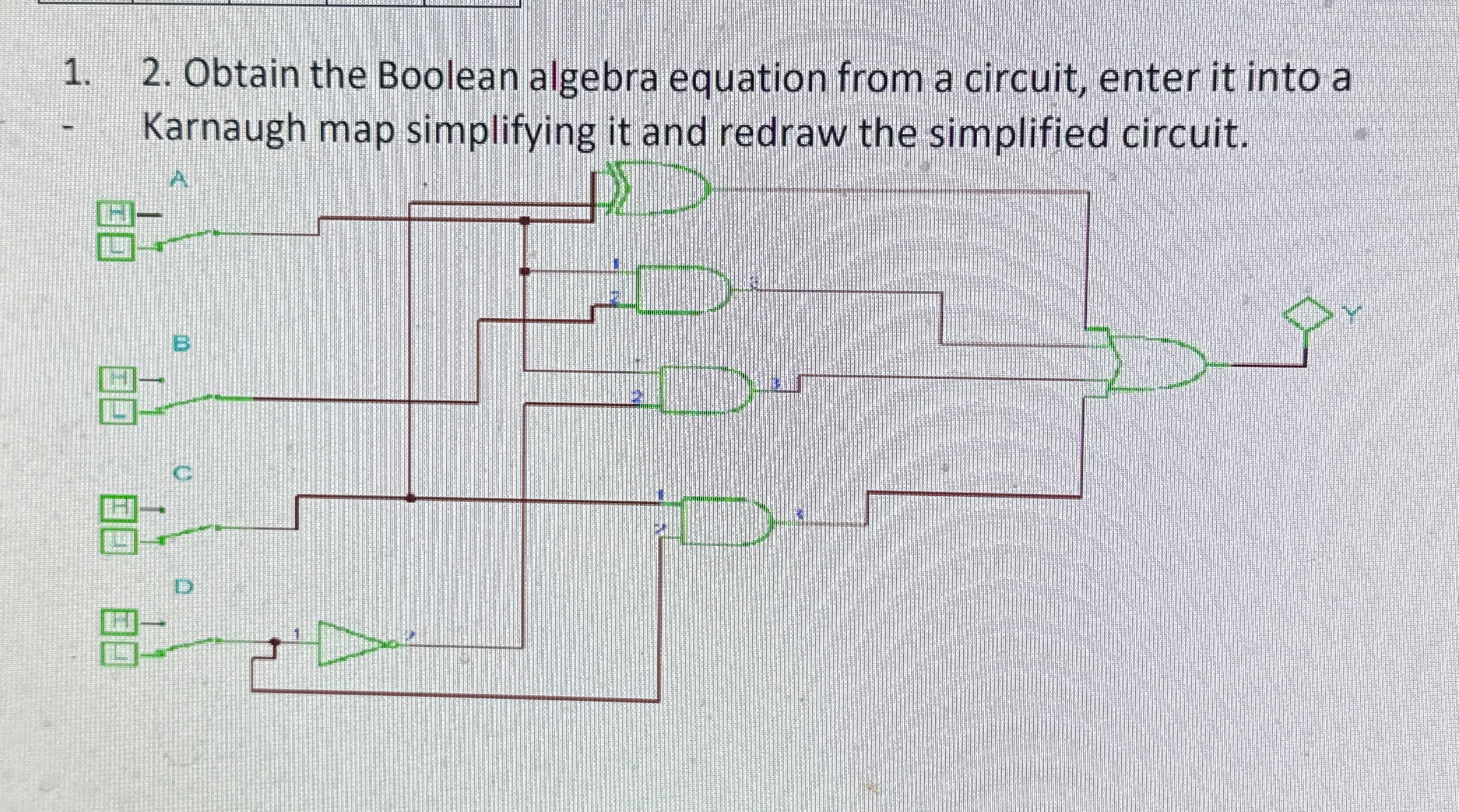 Solved Obtain the Boolean algebra equation from a circuit, | Chegg.com