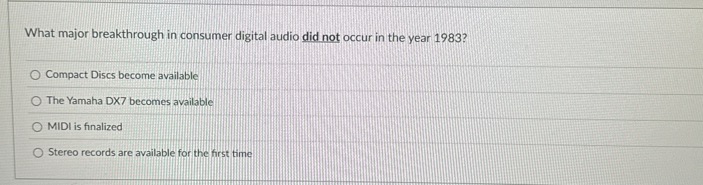 High Quality SOLUTION What major breakthrough in consumer digital audio ...