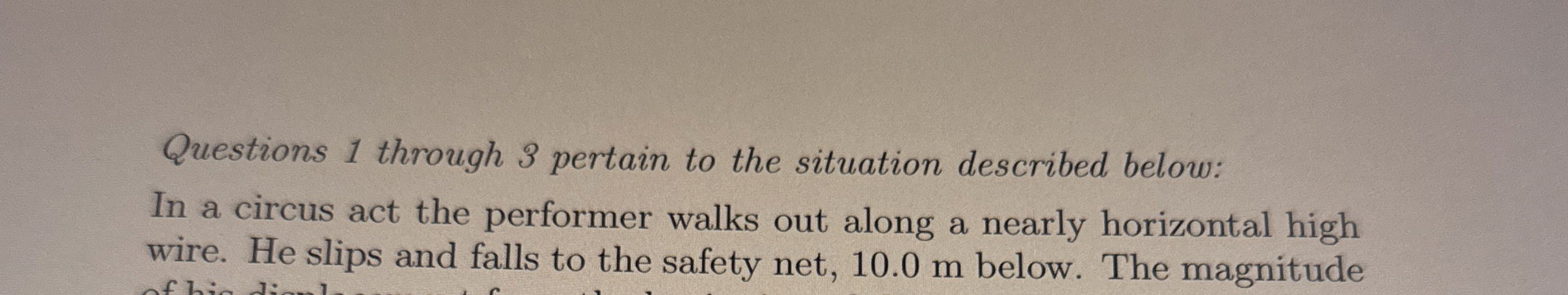Solved Questions 1 ﻿through 3 ﻿pertain to the situation | Chegg.com