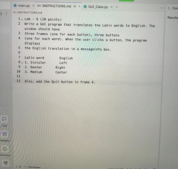 Solved please code separately for main.py and GUI_Class.py. | Chegg.com