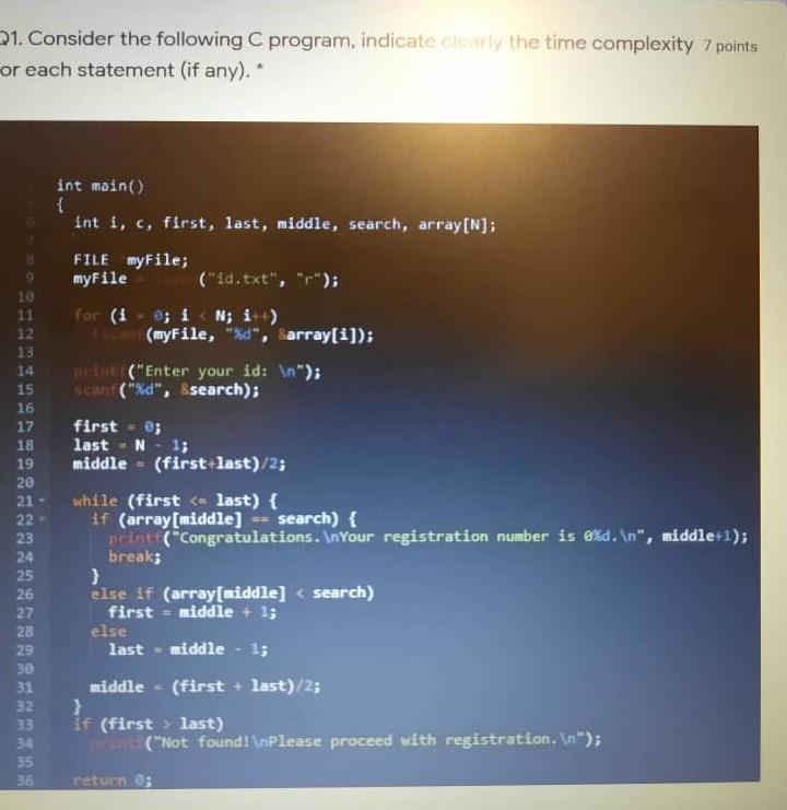 Solved 21. Consider the following C program, indicate | Chegg.com
