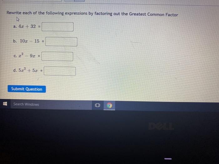Solved Rewrite each of the following expressions by | Chegg.com