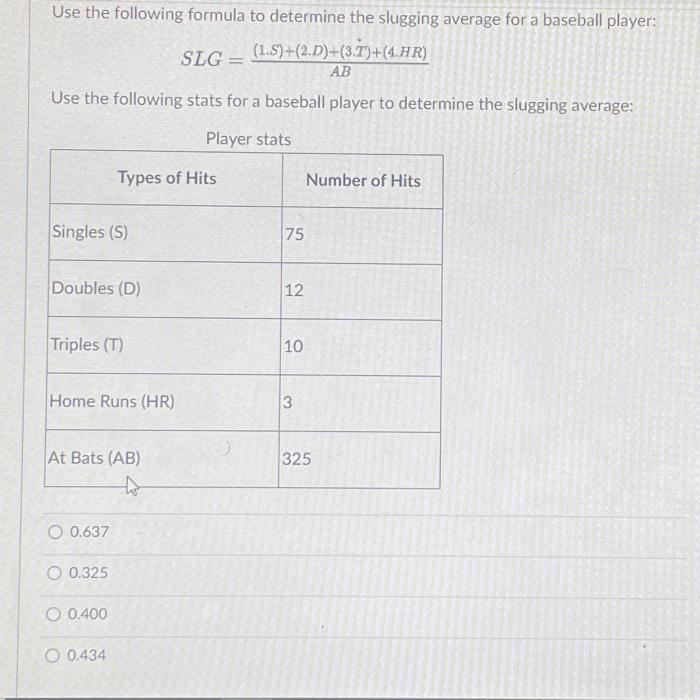 Solved Use the following formula to determine the slugging | Chegg.com