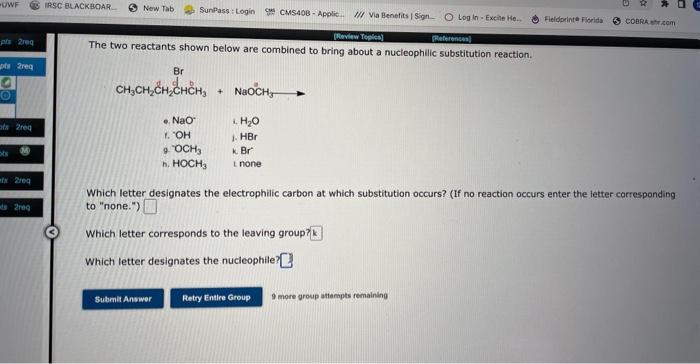 Solved The two reactants shown below are combined to bring | Chegg.com