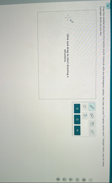 Solved Draw the skeletal structure of a neutral acyclic | Chegg.com
