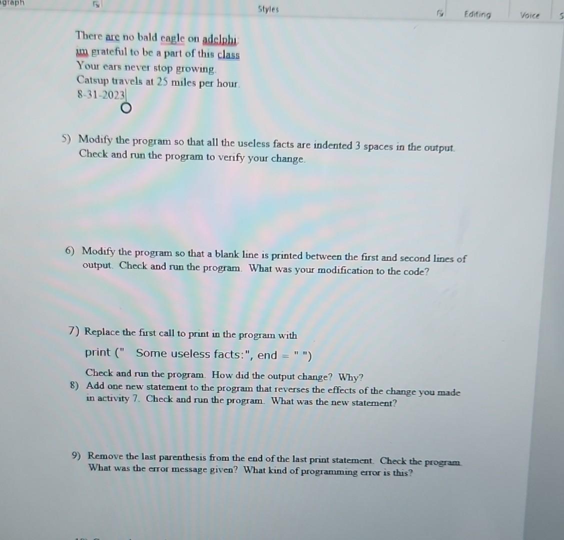Solved Add one new statement to the program that reverses | Chegg.com