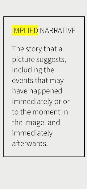 In my video describing “Implied Narrative” I | Chegg.com
