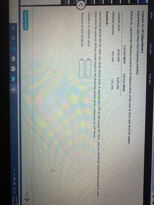 Solved eBook Calculator Print Item Exercise 11-44 | Chegg.com