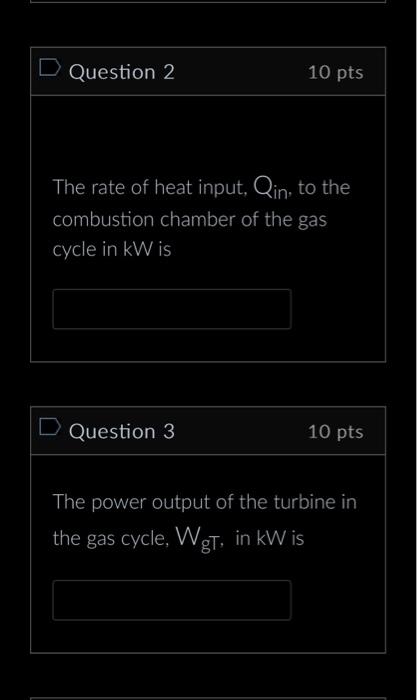 Solved Question 8 10pts The net power output of the steam | Chegg.com