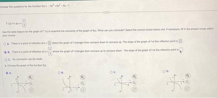 Solved Answer the questions for the function | Chegg.com