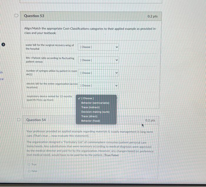 Solved Align/Match the appropriate Cost-Classifications | Chegg.com