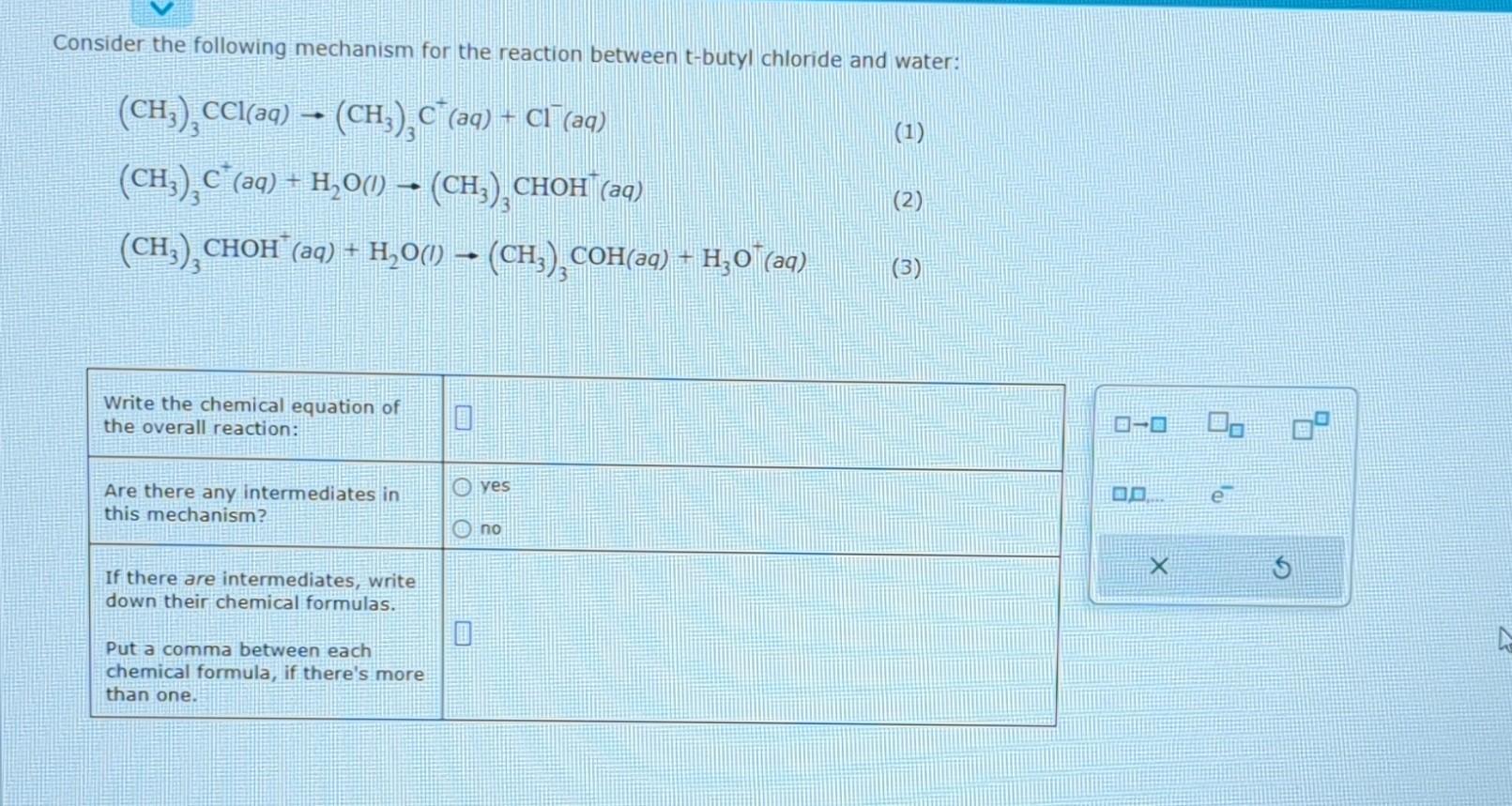 Solved Consider the following mechanism for the reaction | Chegg.com