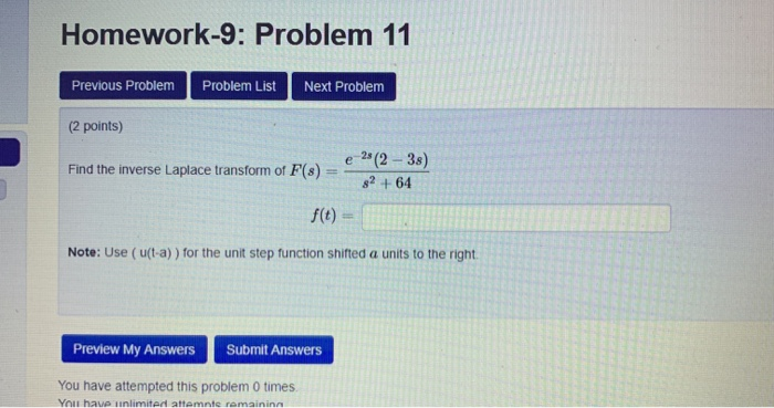 Solved Homework-9: Problem 11 Previous Problem Problem List | Chegg.com Solved Homework-9: Problem 11 Previous Problem Problem List | Chegg.com