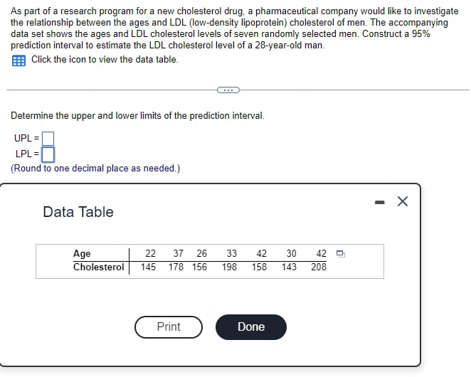 Solved UPL =LPL=(Round to one decimal place as needed.)Data | Chegg.com