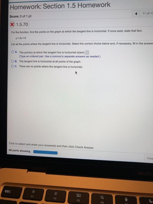 Solved Homework Section 1 5 Homework 11 Of 13 Score 0 Of 1