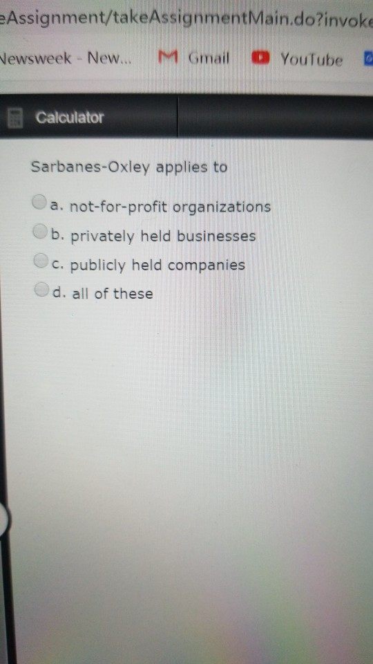 Solved Assignment/takeAssignment Main.do?invoke Newsweek - | Chegg.com