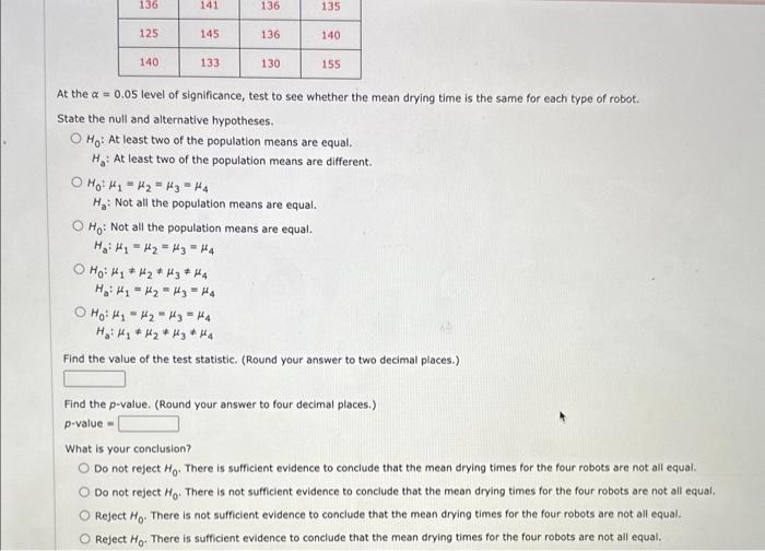 Solved Hew lang it taks paint to dry cas have an impact on | Chegg.com