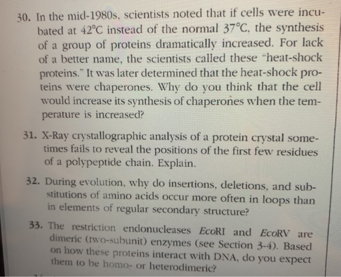 Solved 30. In the mid-1980s, scientists noted that if cells | Chegg.com