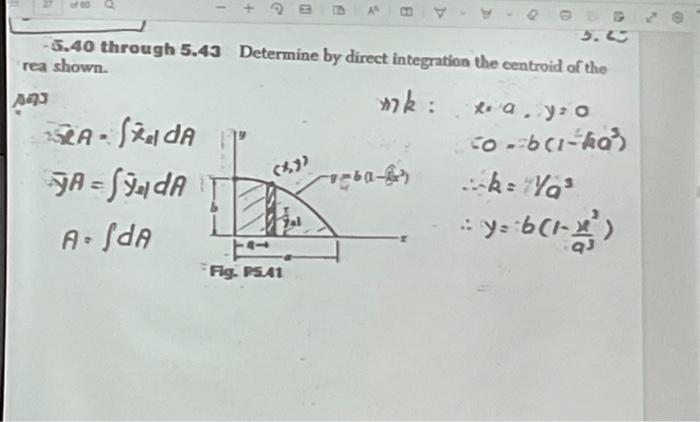 Solved −5.40 through 5.43 Determine by direct integration | Chegg.com