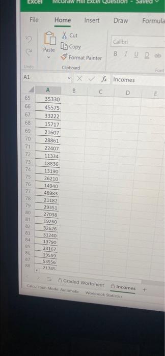 Solved HT #2 list the excel formulas incomplete answers will | Chegg.com