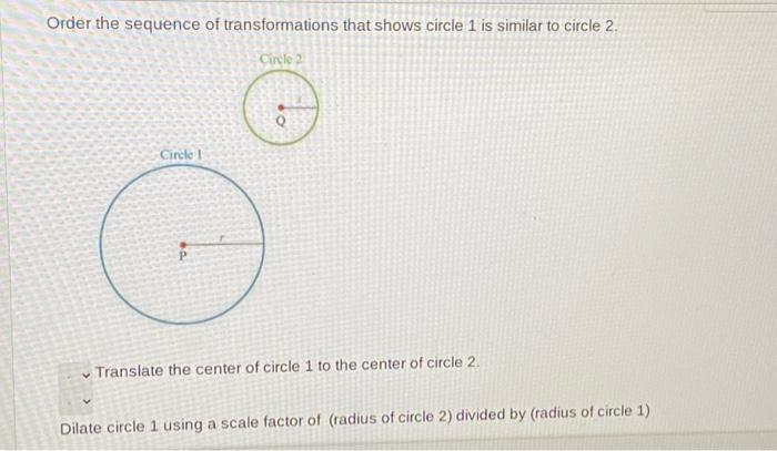 Solved Order the sequence of transformations that shows | Chegg.com