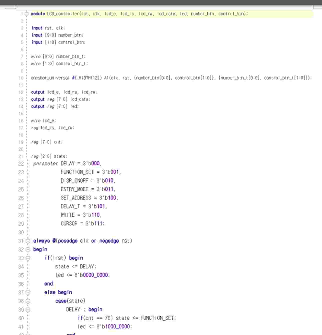 Solved I have written Verilog code that allows real-time | Chegg.com