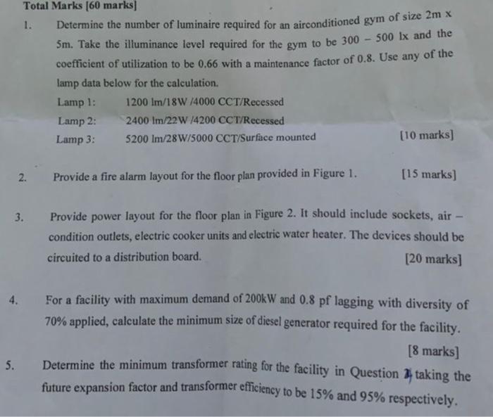 Solved Total Marks [60 marks] 1. Determine the number of | Chegg.com