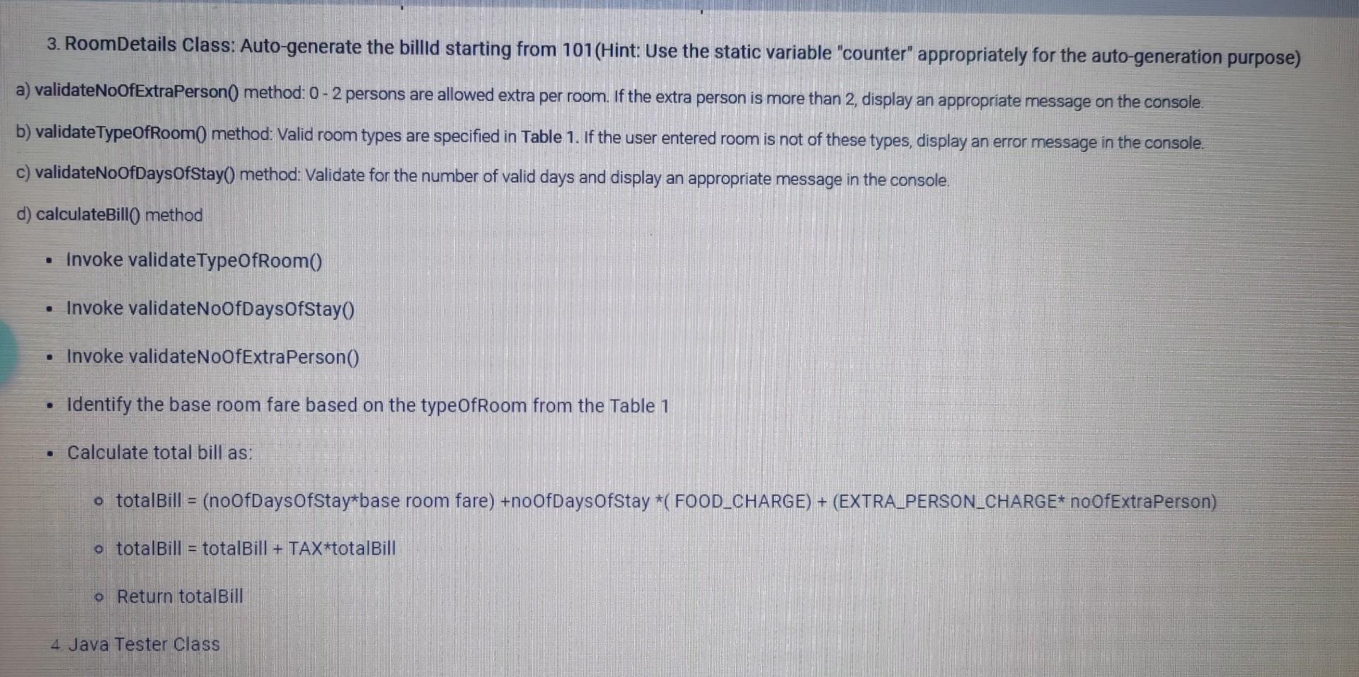 Solved Problem Description NATURE VALLEY homestay provides a | Chegg.com