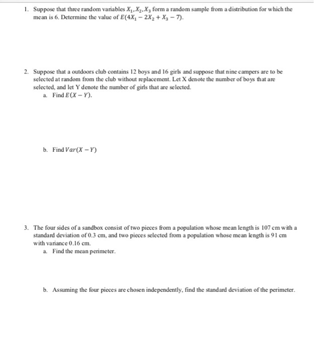 Solved Suppose That Three Random Variables X X2 X3 Form A