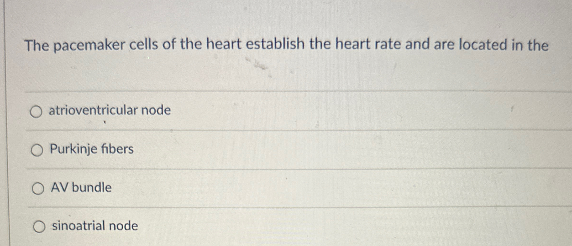 Solved The pacemaker cells of the heart establish the heart | Chegg.com