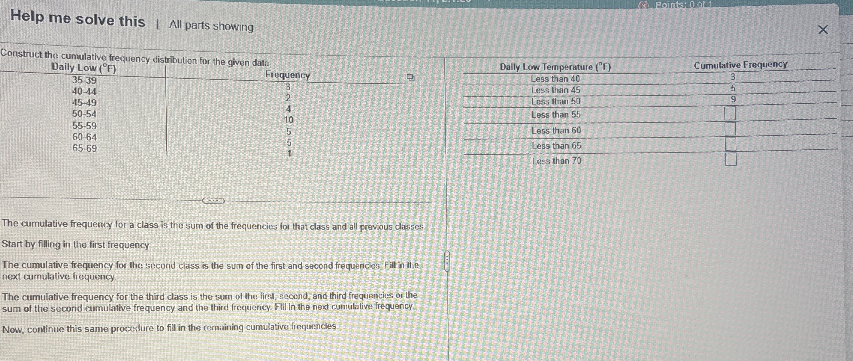 Solved Help me solve thisAll parts showingConstruct the | Chegg.com
