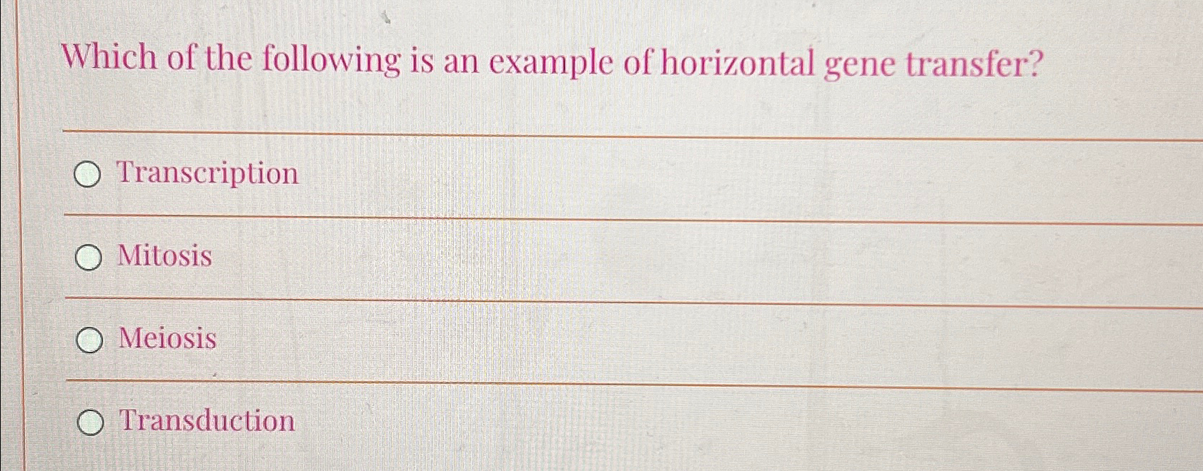 Solved Which of the following is an example of horizontal | Chegg.com