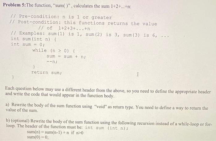 Solved Problem 5 : The function, Solved Problem 5 : The function,