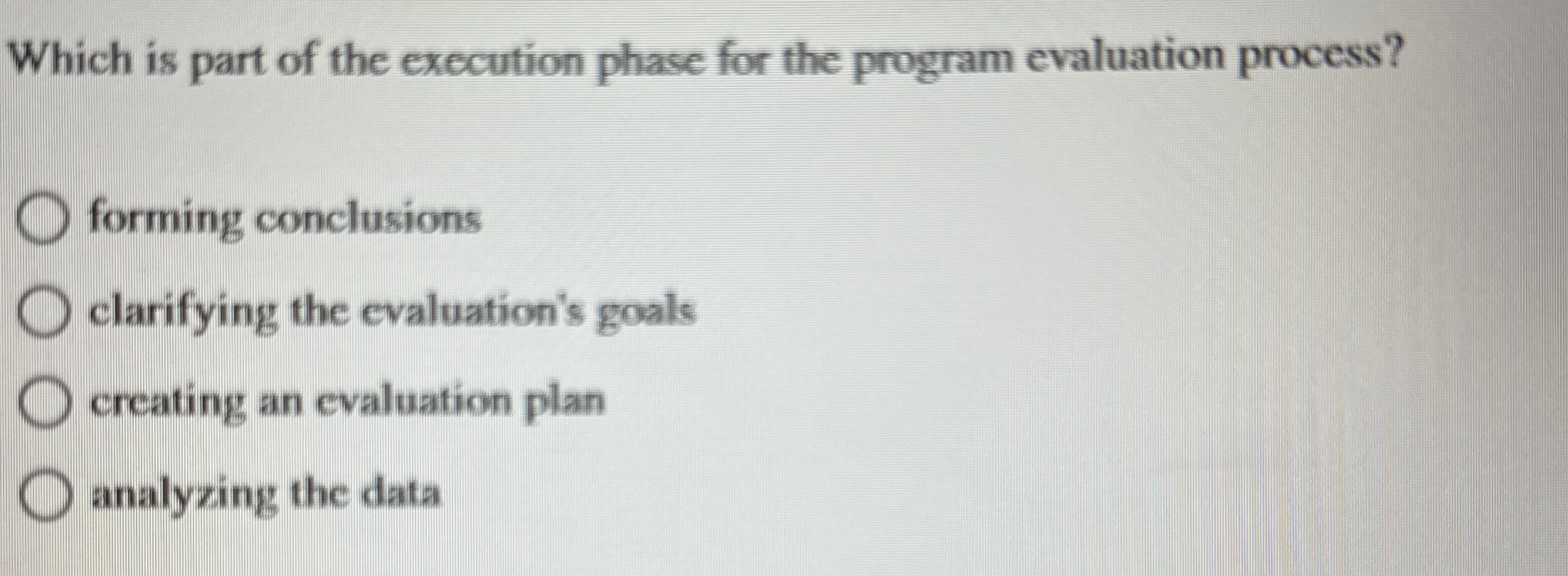 Solved Which is part of the execution phase for the program | Chegg.com