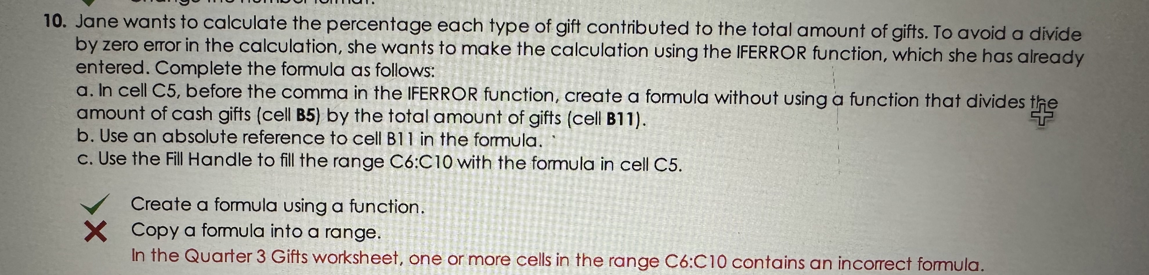 Solved Jane wants to calculate the percentage each type of | Chegg.com