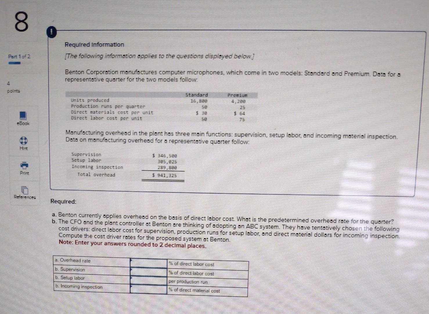 Solved Required information [The following informotion | Chegg.com