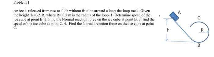 Solved An ice is released from rest to slide without | Chegg.com