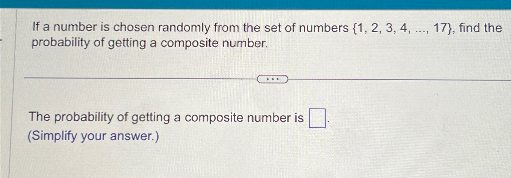 Solved If a number is chosen randomly from the set of | Chegg.com