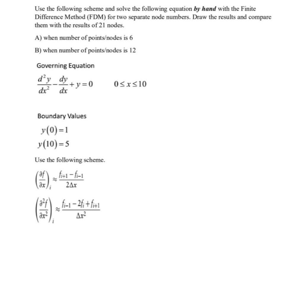 Solved Use the following scheme and solve the following | Chegg.com