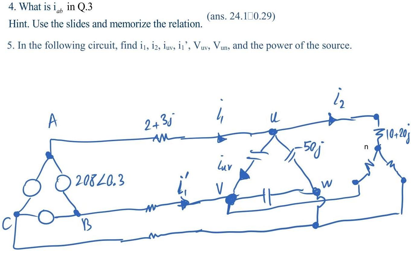 Solved 4. What is iab in Q.3 Hint. Use the slides and | Chegg.com